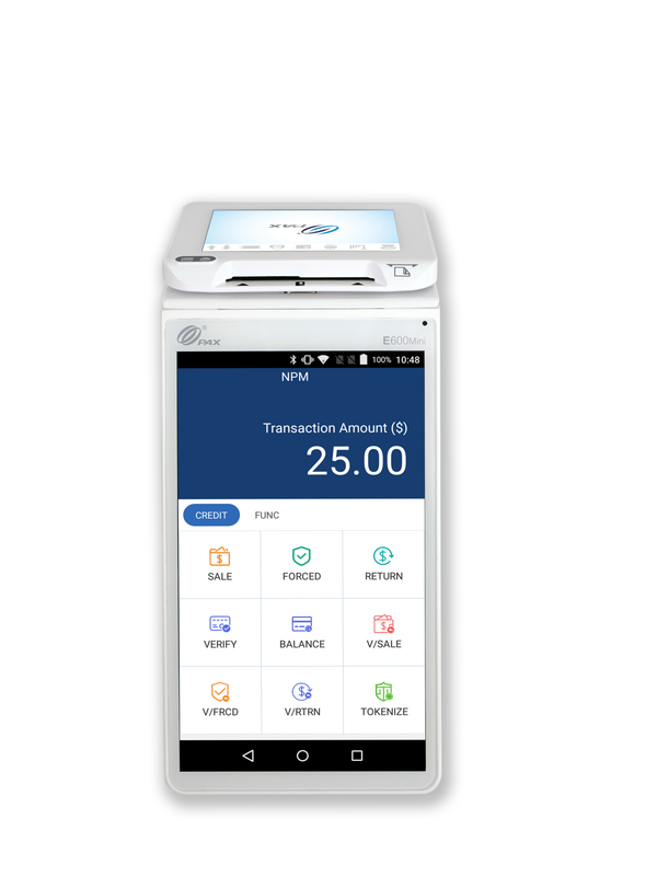 PAX E600 Mini ALL-IN-ONE Smart POS - (New) – Terminal Source